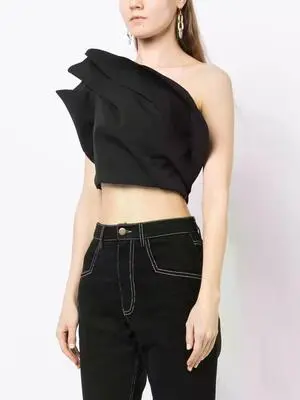 Rachel Gilbert Aurora Gathered Crop Top