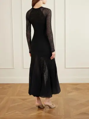 LANVIN Open-knit Wool Maxi Dress