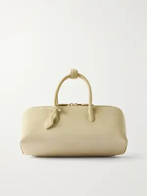 Alaïa Delta Suede Tote - Neutrals