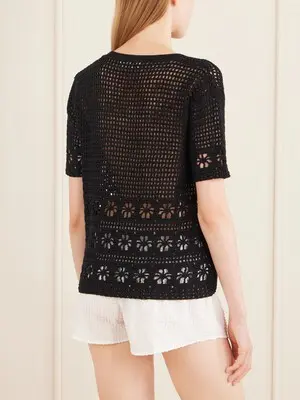 TERRY PUESTO Poolside Crocheted Organic-cotton Blouse