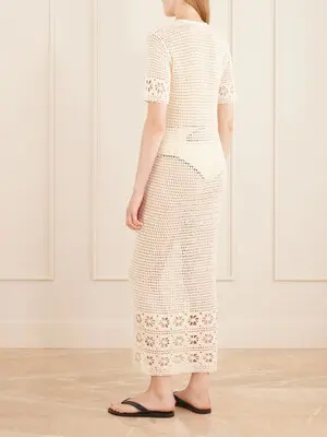 TERRY PUESTO Poolside Crocheted Organic-cotton Coverup