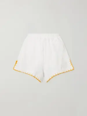 TERRY PUESTO Estate Organic Cotton Terry Shorts - White