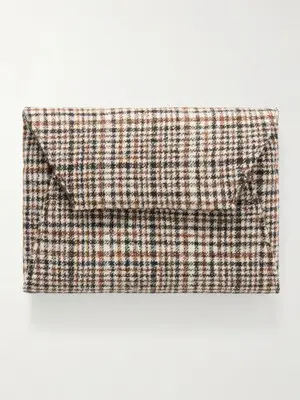 Brunello Cucinelli Checked Wool Clutch