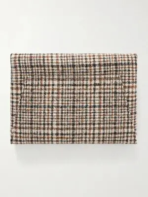 Brunello Cucinelli Checked Wool Clutch