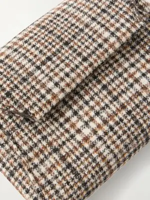 Brunello Cucinelli Checked Wool Clutch