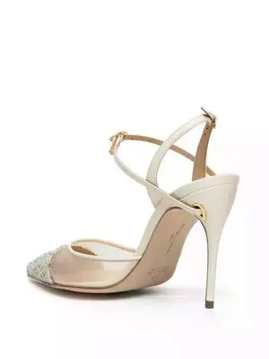 Jennifer Chamandi Vittorio 105mm Tweed Pumps