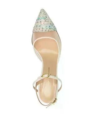 Jennifer Chamandi Vittorio 105mm Tweed Pumps