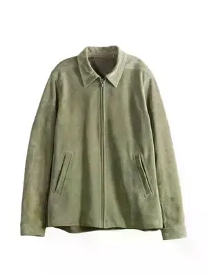 Rick Owens Suede Zip-up Jacket - Grey