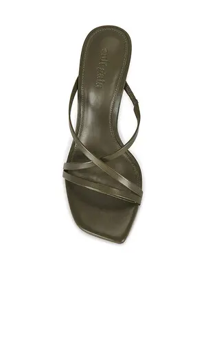 Cult Gaia Sage Embellished Stiletto Sandals - Green
