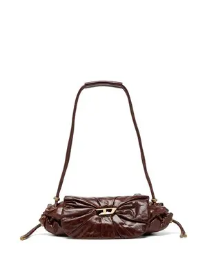 DIESEL® Scrunch Leather Shoulder Bag - Red
