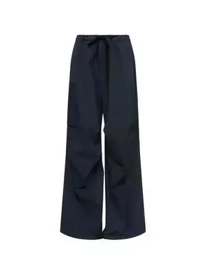 MAISON MARGIELA Drawstring-waist Pleated Pants - Blue