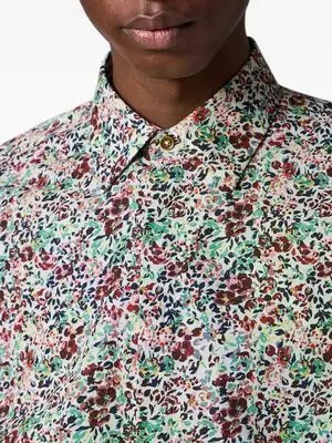 Paul Smith Slim-fit Multicolour Ditsy Floral Print Shirt
