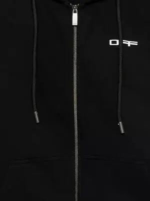 Off-White Arrows-print Zip-up Hoodie