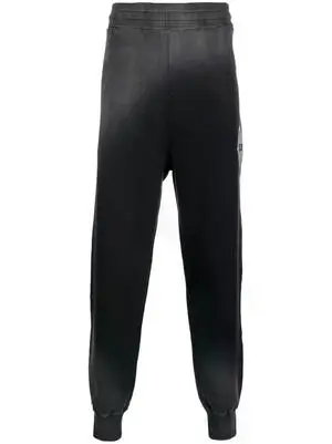 A-COLD-WALL* Logo-print Gradient-effect Track Pants - Black