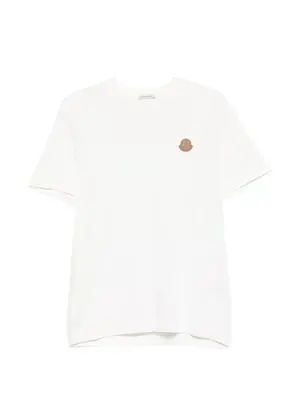Moncler Logo-patch T-shirt - Neutrals