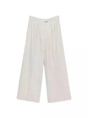 Liviana Conti Prince Of Wales Check-pattern Trousers - Neutrals