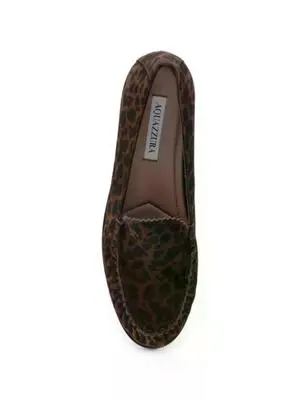 AQUAZZURA Leopard-print Loafers