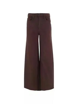 MOTHER Wide-leg Jeans - Brown