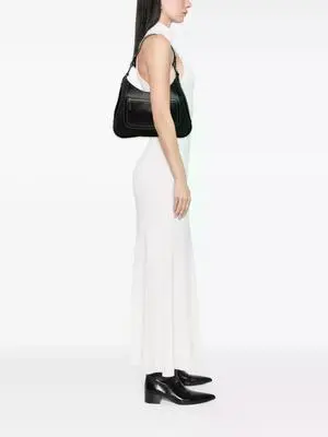 FERRAGAMO 2021 Canvas And Leather Shoulder Bag