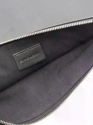 Givenchy 2015 Leather I Feel Love Clutch Bag - Black