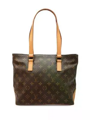 LOUIS VUITTON 2002 Monogram Cabas Piano Tote Bag - Brown