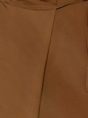 ALYSI Wrap-front Trousers - Brown