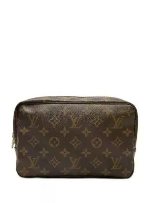 LOUIS VUITTON 1997 Monogram Trousse Toilette 23 Clutch Bag - Brown