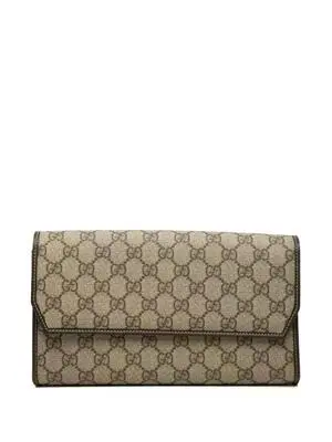 Gucci 2000-2015 Gg Supreme Clutch Bag - Neutrals