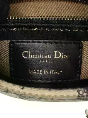 Dior 2000-2026 Mini Embroidered Canvas Toile De Jouy Lady D Lite Satchel - Neutrals
