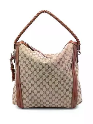Gucci 2016-2026 Large Gg Canvas Bella Tote Bag - Neutrals