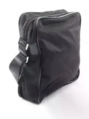 Prada Saffiano Trimmed Tessuto Crossbody Bag