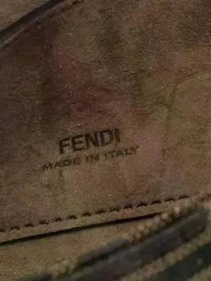 Fendi Zucca Monogram Canvas Baguette Satchel