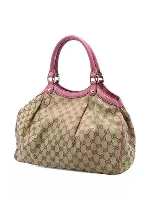 Gucci Monogram Canvas Sukey Tote Bag - Pink