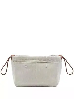 Hermès 2023 Canvas And Barenia Fourbi 20 Pouch - Brown