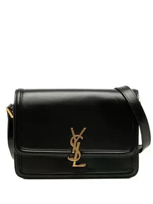 Saint Laurent 2020 Medium Calfskin Solferino Satchel In Box Crossbody Bag - Black