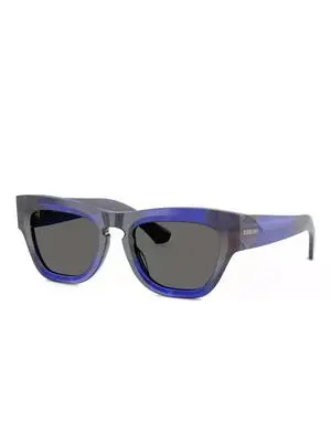 Burberry Check-pattern Square-frame Sunglasses
