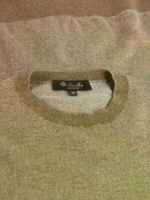 Loro Piana Chevron-knit Crew-neck Sweater