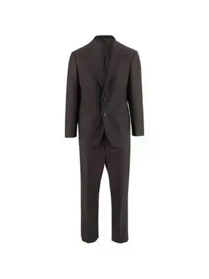 Giorgio Armani Virgin-wool Suit - Brown
