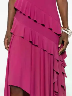 Moschino Ruffled Asymmetric Dress