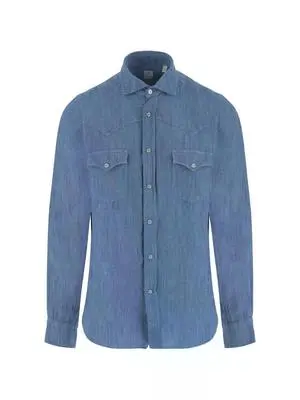 FINAMORE 1925 Western-style Denim Shirt