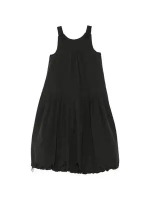 Max Mara Pleated Sleeveless Maxi Dress - Black