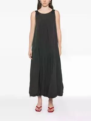 Max Mara Pleated Sleeveless Maxi Dress