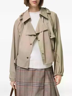 Burberry Detachable-hood Stretch-nylon Jacket
