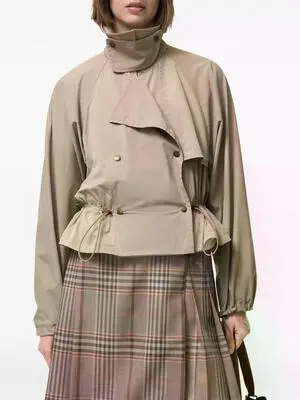 Burberry Detachable-hood Stretch-nylon Jacket