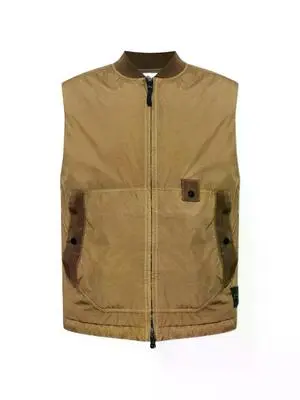 Stone Island Logo-patch Gilet - Green