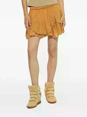 MARANT ETOILE Layale Broderie-anglaise Ruffled Skort