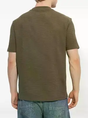 Emporio Armani Monogram-pattern Short-sleeve T-shirt