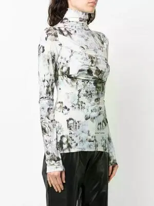 Off-White Pattern Print Long-sleeve T-shirt