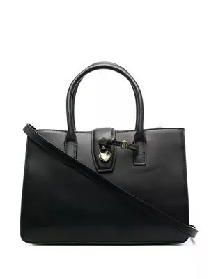 Moschino Logo-charm Tote Bag - Black