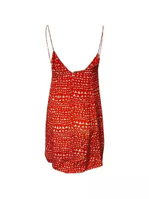 Stella McCartney Heart-print Scalloped Slip Dress